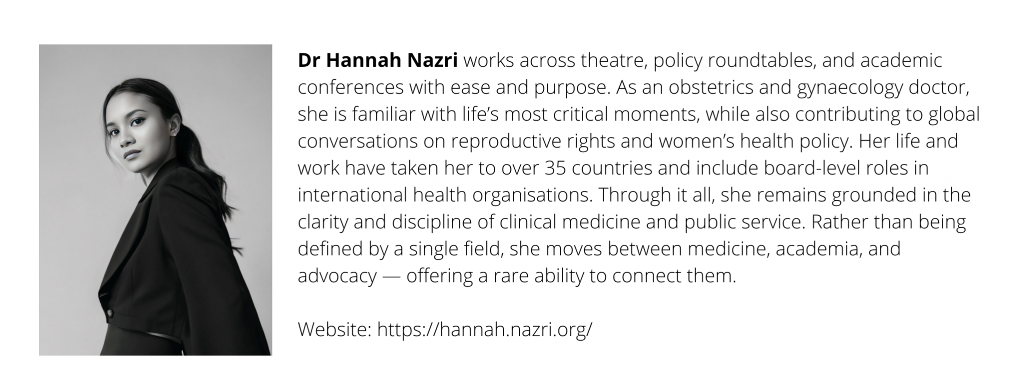 Inspirational Asian Women in Medicine - Hannah.Nazri.org